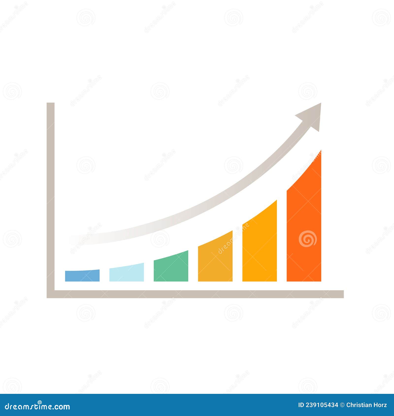 Growth and Success Business Chart or Graph Symbol Stock Vector ...
