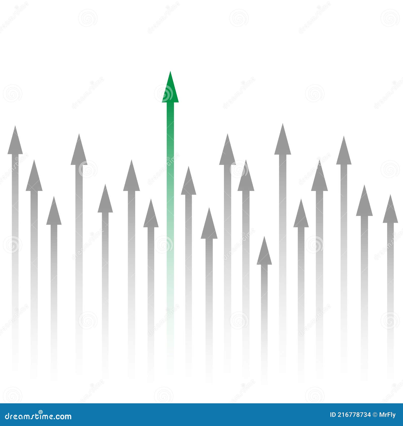 Growth and Success Concept, Arrows Vector Illustration Stock Vector ...