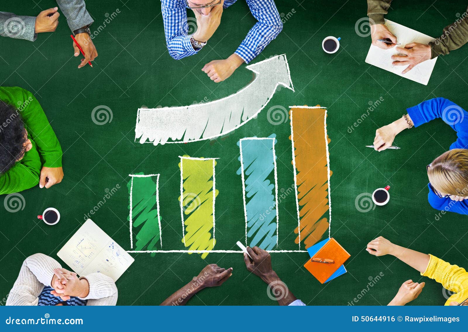 Growth Success Improvement Development Bar Graph Accomplishment Stock ...