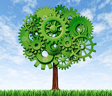 Growth and Success Tree Symbol Stock Illustration - Illustration of ...