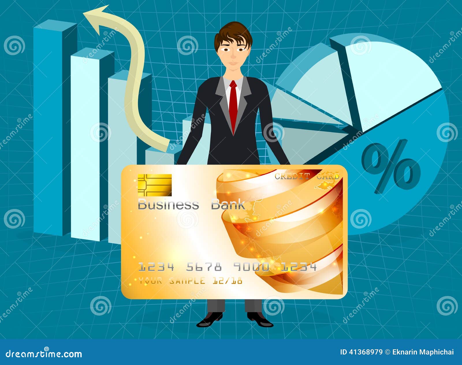 Growth and targets stock illustration. Illustration of target - 41368979