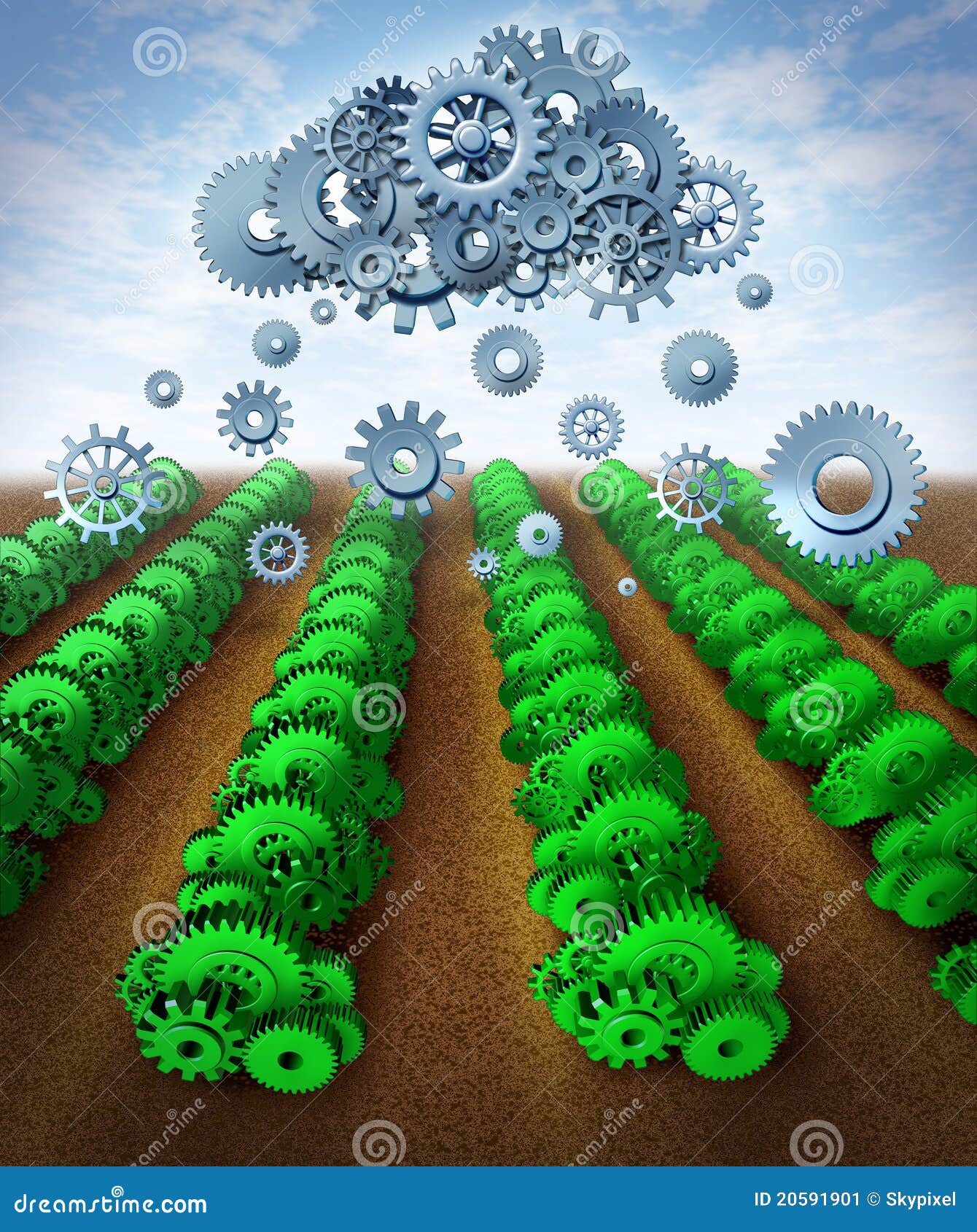 Growth and technology stock illustration. Illustration of concept ...