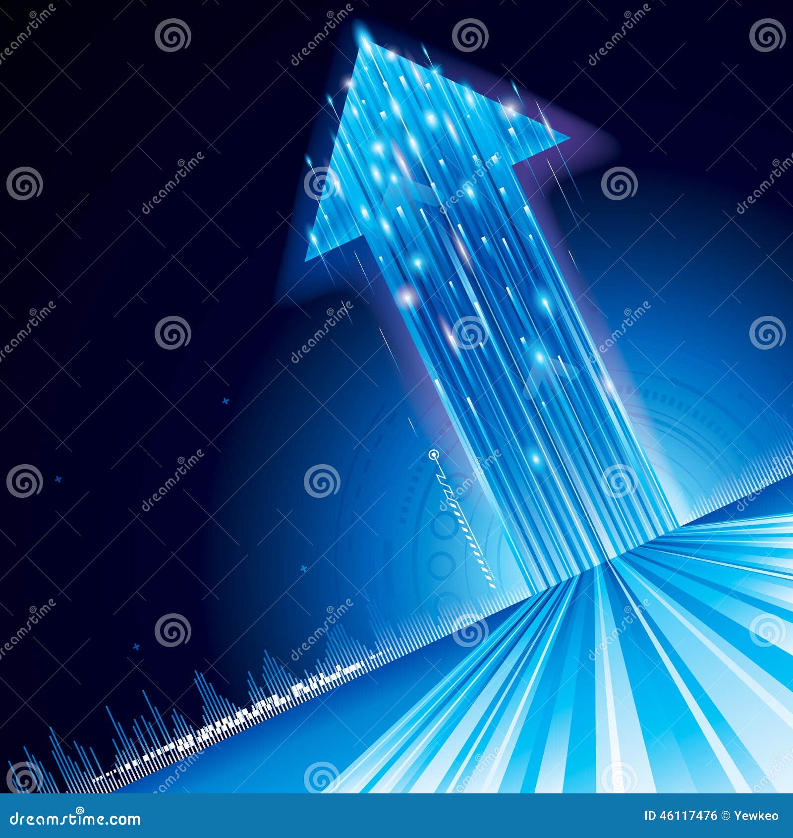 Growth Technology Arrow stock vector. Illustration of achievement ...