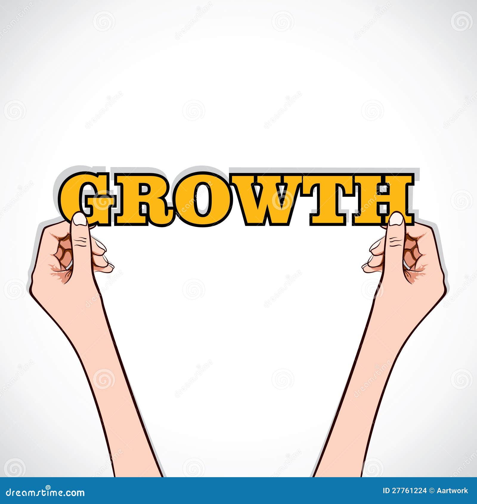 Growth - Text On The Conceptual Scale With Red Needle. 3D. Stock Image ...