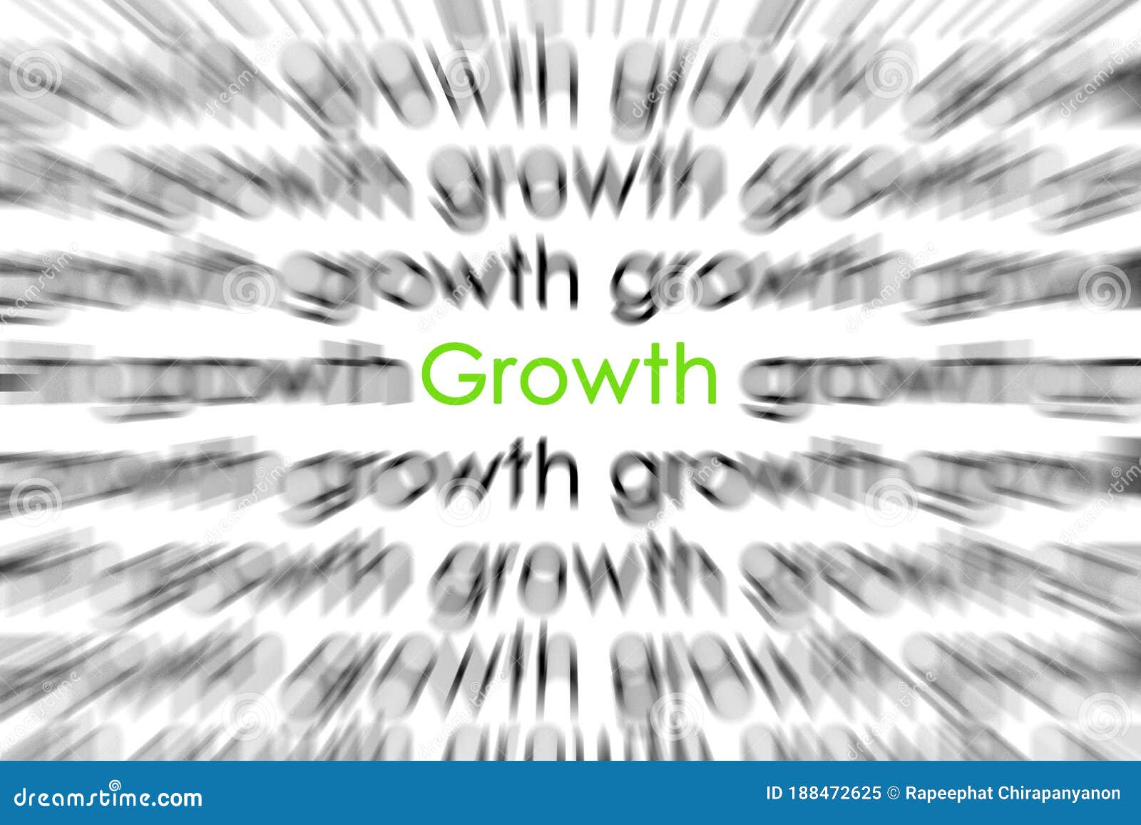 Growth - Text On The Conceptual Scale With Red Needle. 3D. Stock Image ...
