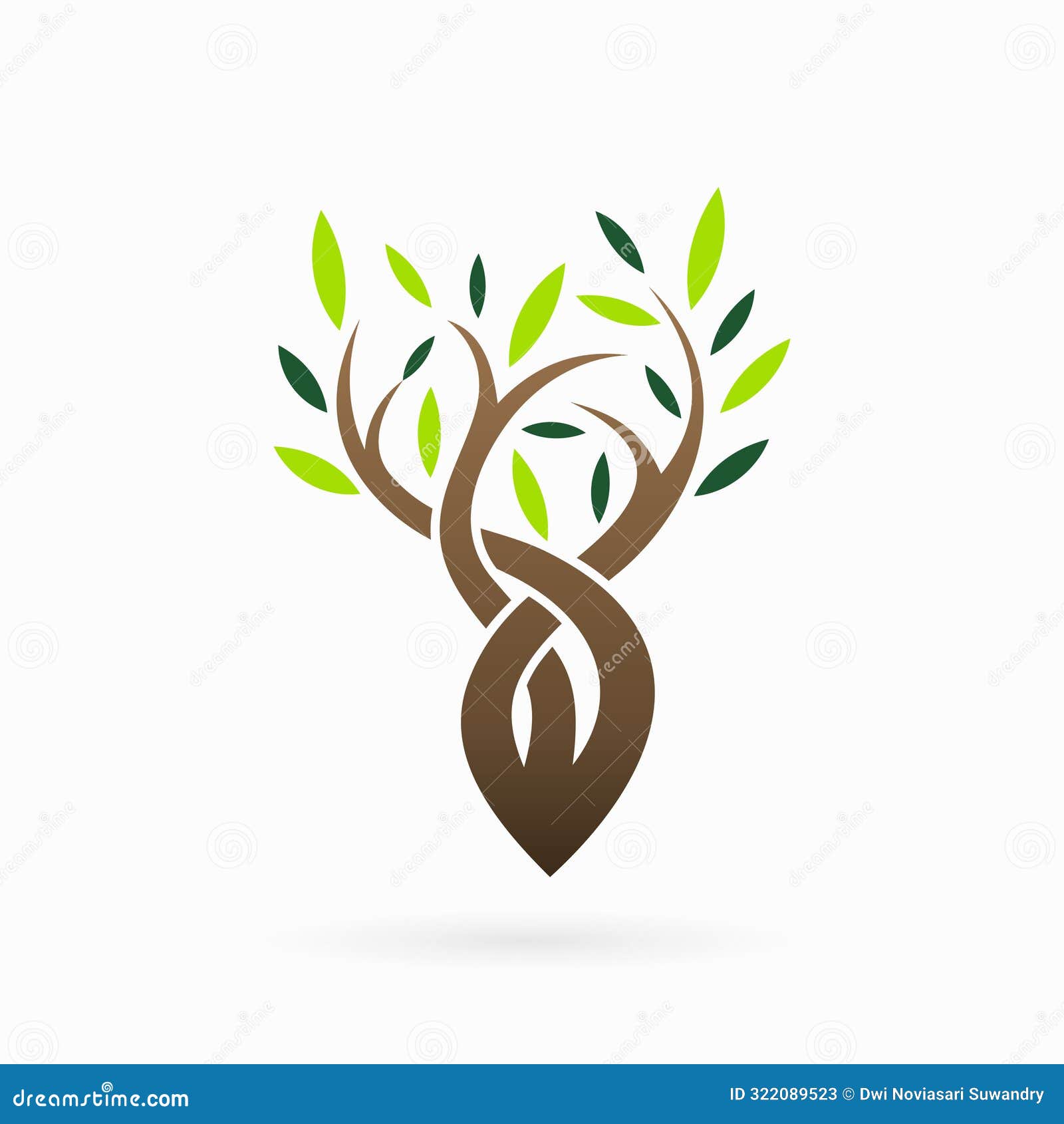 Growth Tree Logo, Seed Growth Logo Stock Vector - Illustration of arbor ...