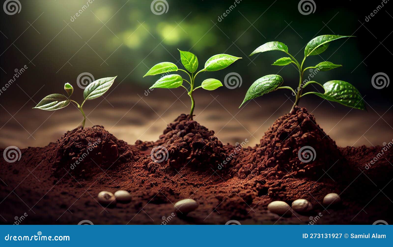 Growth Trees Concept Coffee Bean Stock Photography | CartoonDealer.com ...