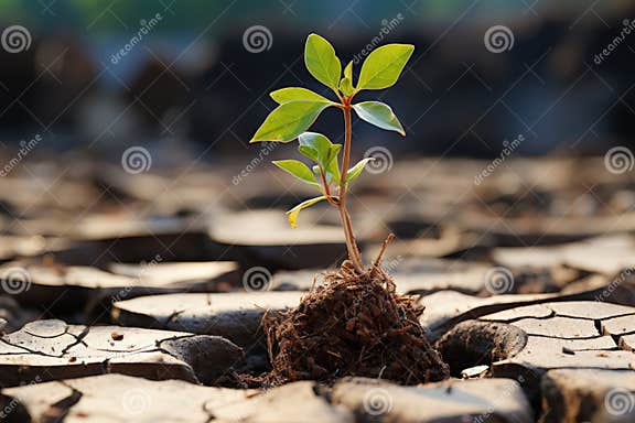 Growth of Trees in Drought Crisis, Living with Tree Drought Stock ...