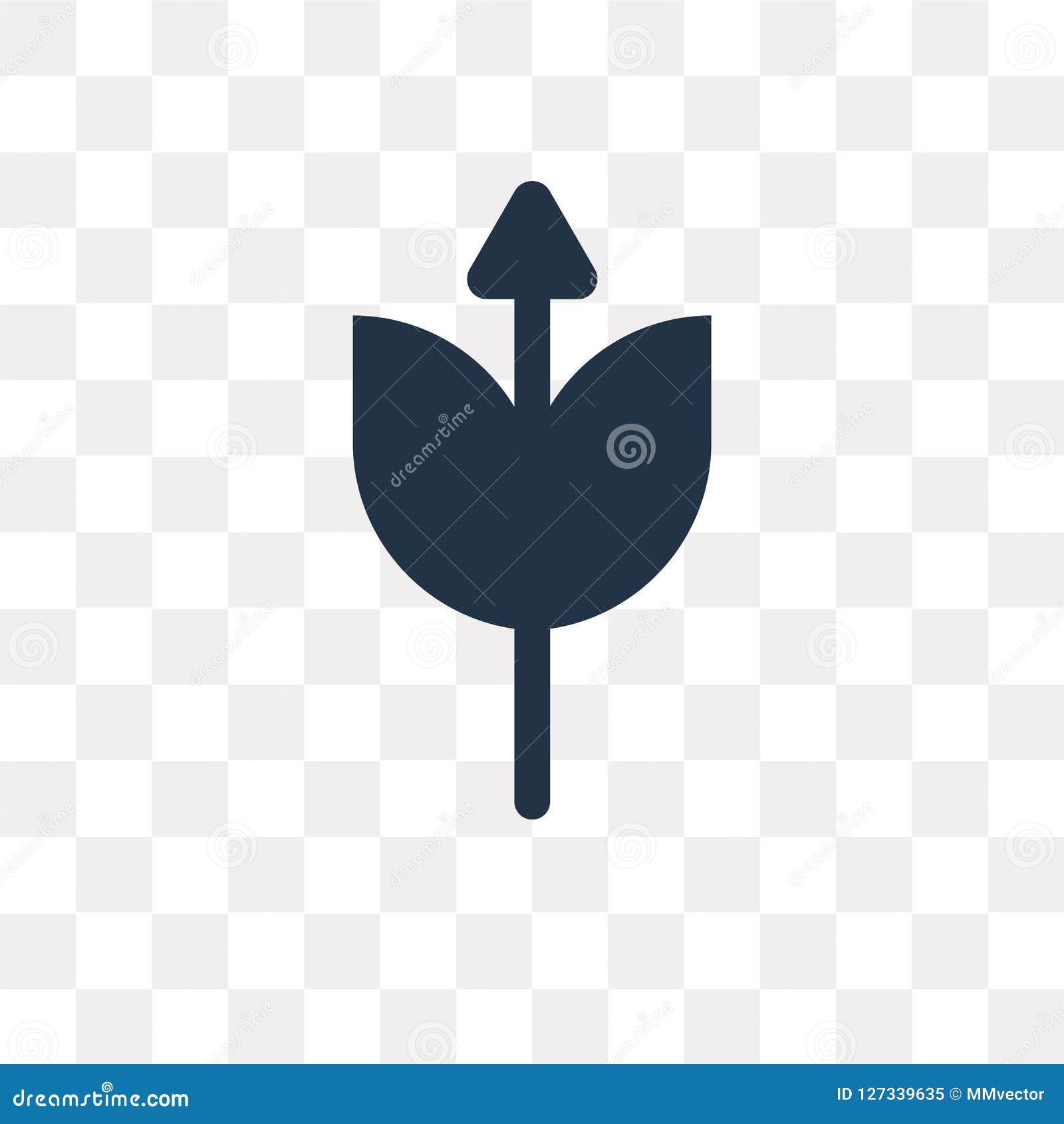 Growth Vector Icon Isolated on Transparent Background, Growth T Stock ...