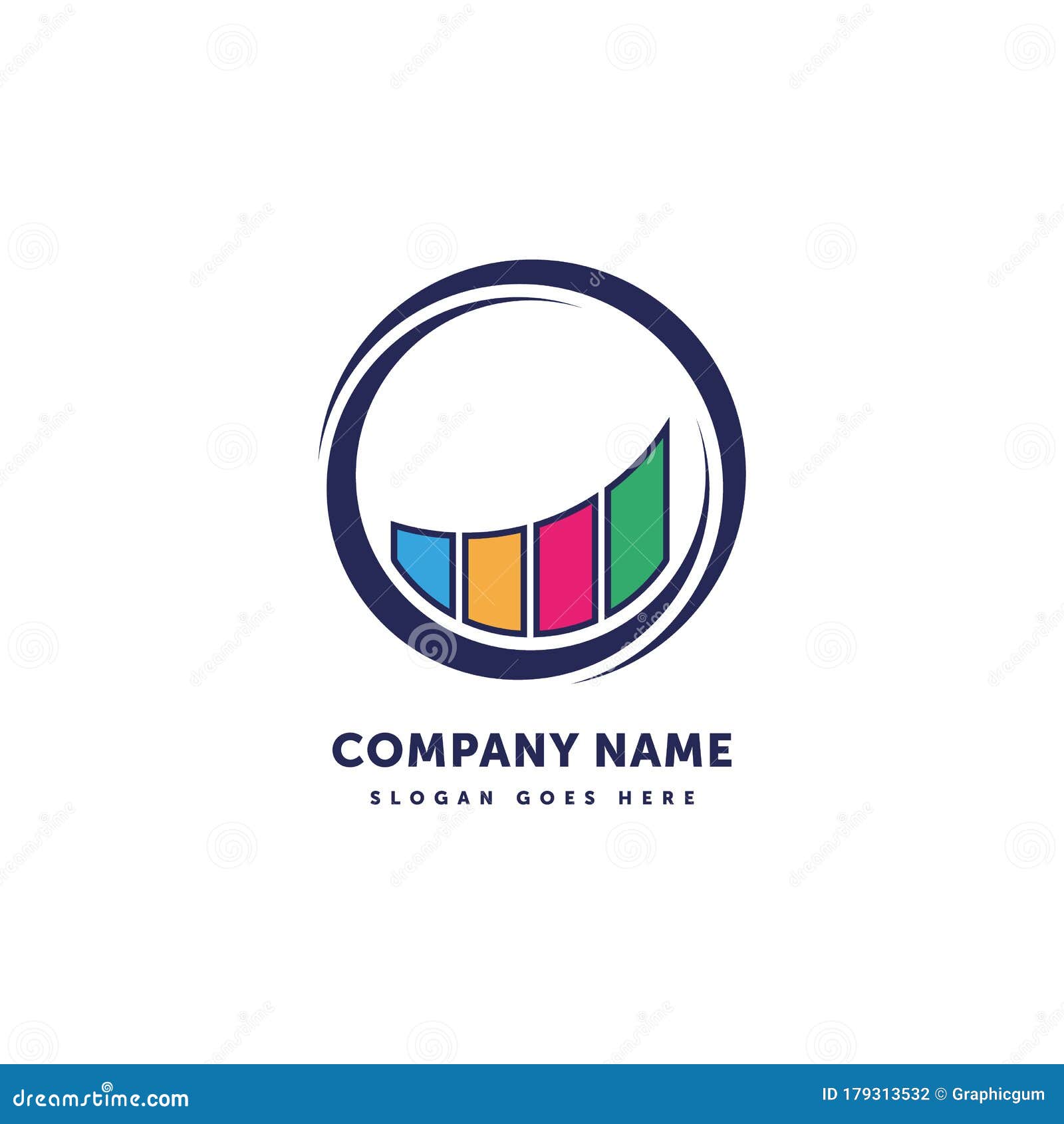 Growth Vector Logo. Abstract Icon Mark Design Template Stock ...