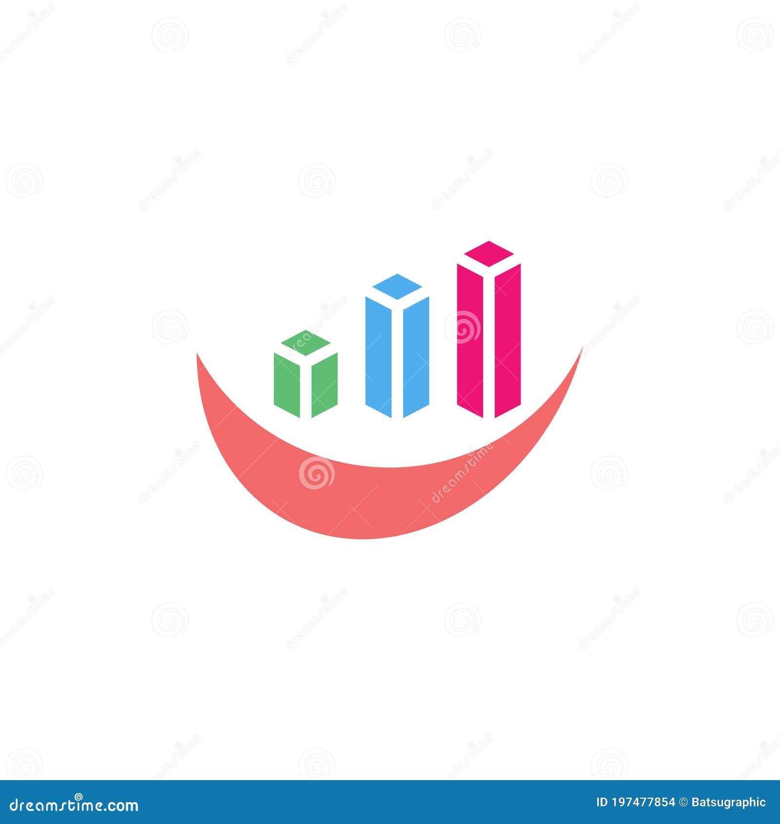 Growth Vector Logo Design Template Stock Vector - Illustration of blue ...