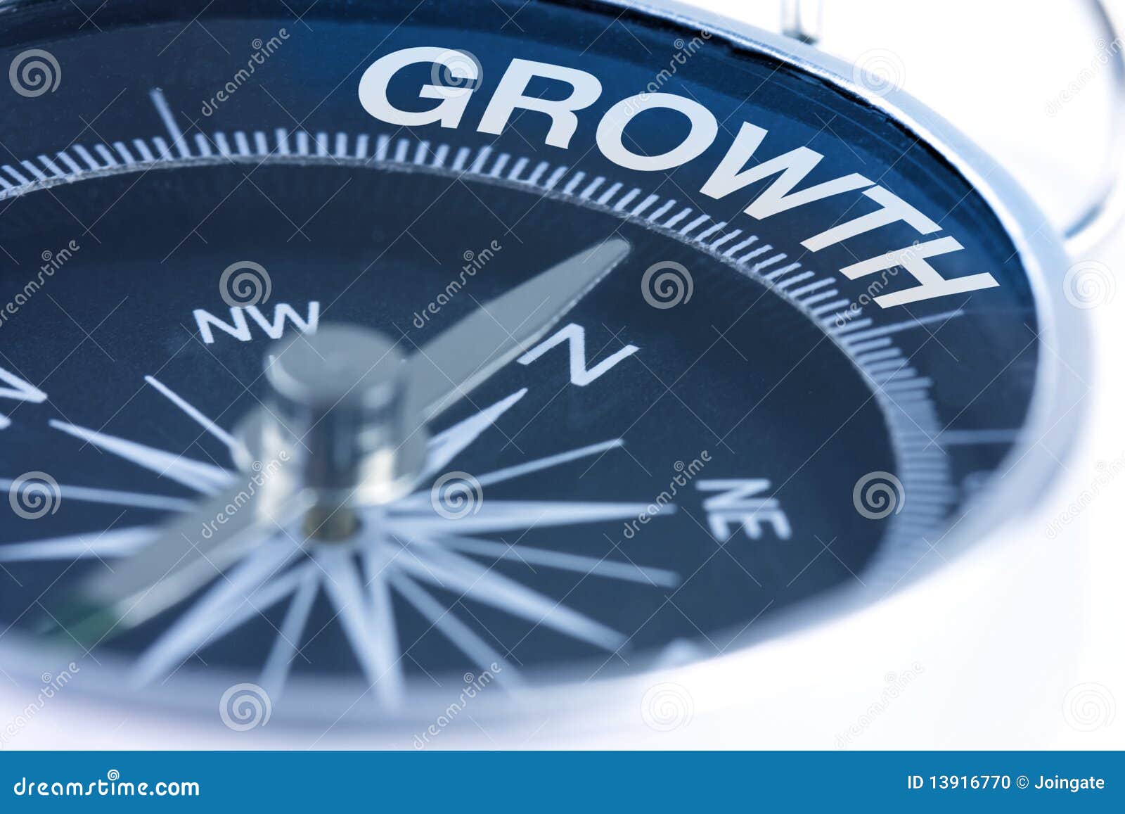 Growth word on compass stock photo. Image of circle, topography - 13916770