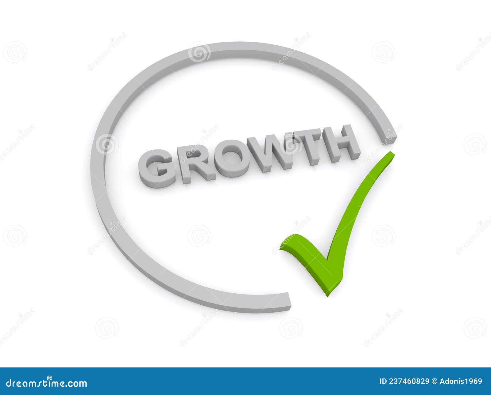 Growth word on white stock illustration. Illustration of feeling ...