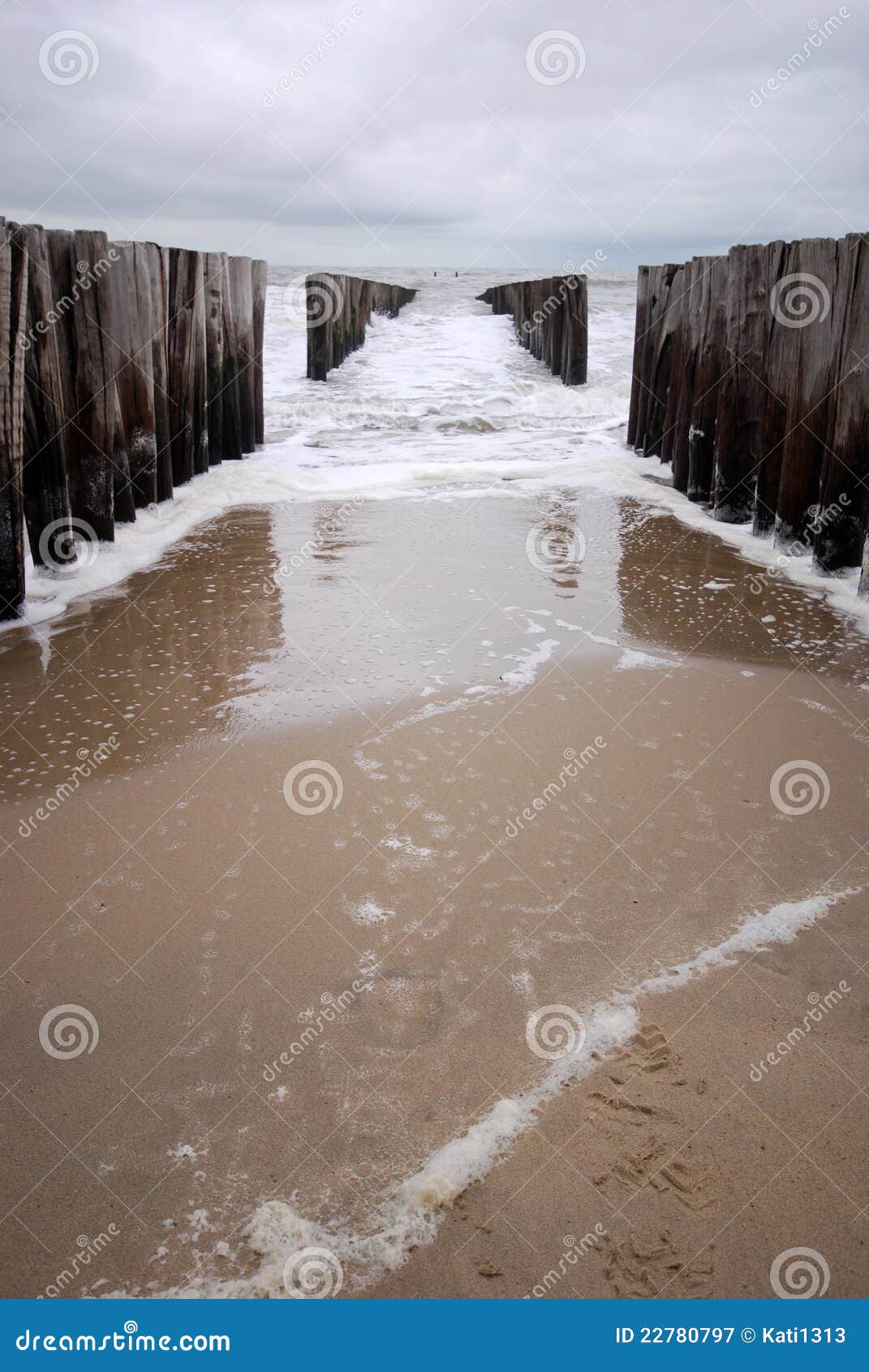 Groyne at the beach stock image. Image of holidays, coastal - 22780797