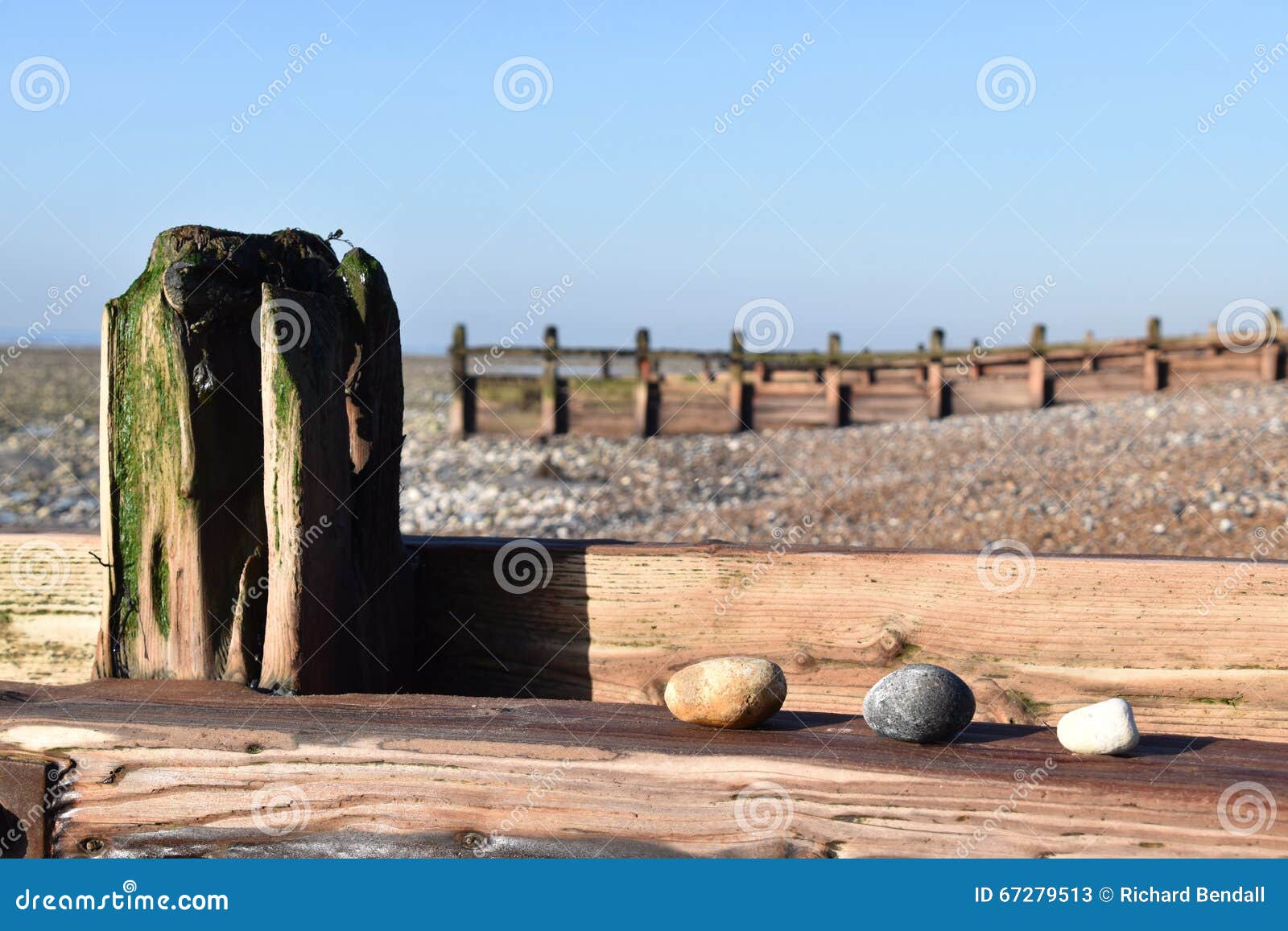 Rock Groin Jutting Out Into The Pacific Ocean - California Stock ...