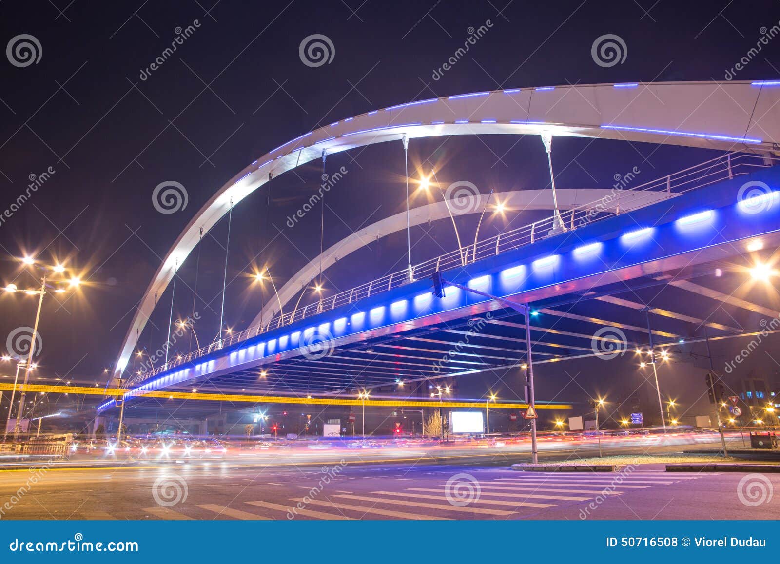 Grozavesti Bridge, Bucharest Stock Photo - Image of city, modern: 50716508