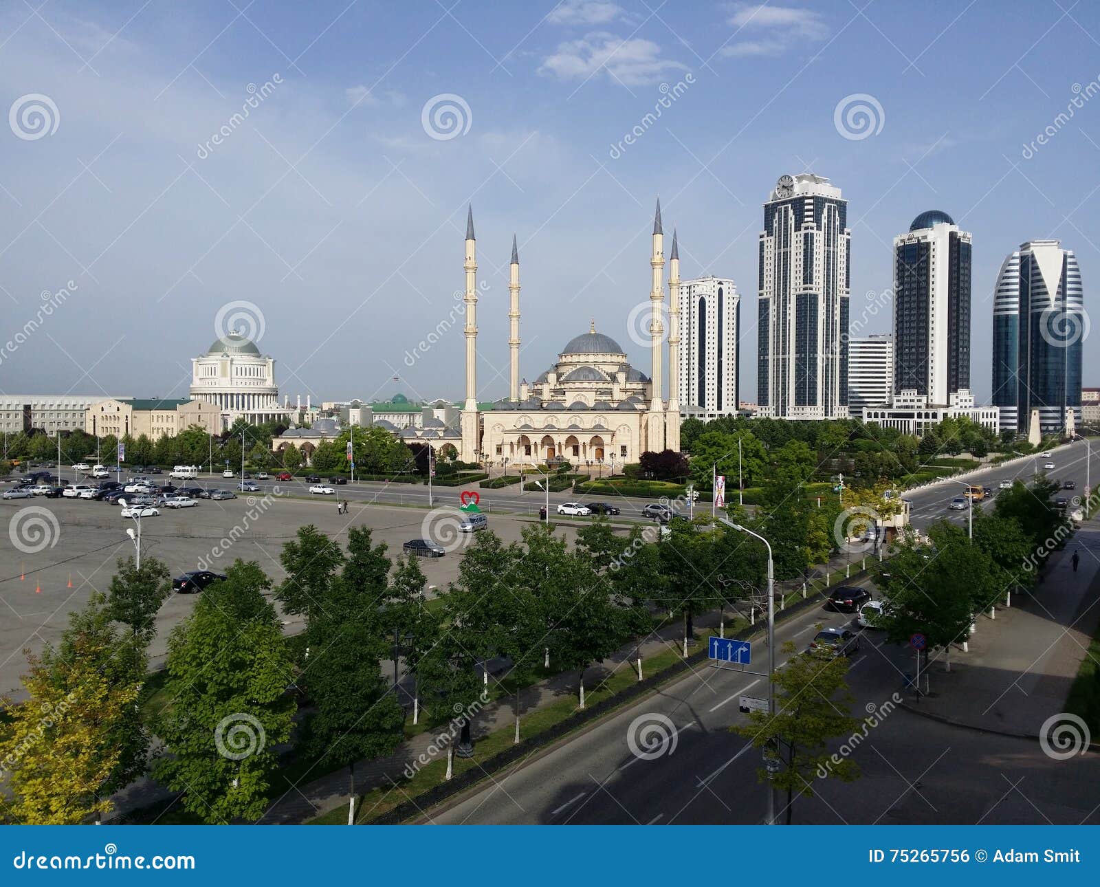 Grozny City Skyline - Chechnya Editorial Photo - Image of city ...