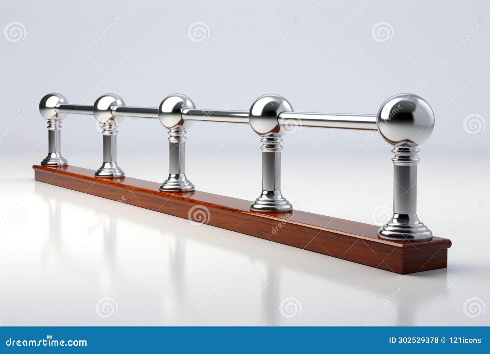 Grp Handrails on White Background Stock Illustration - Illustration of ...