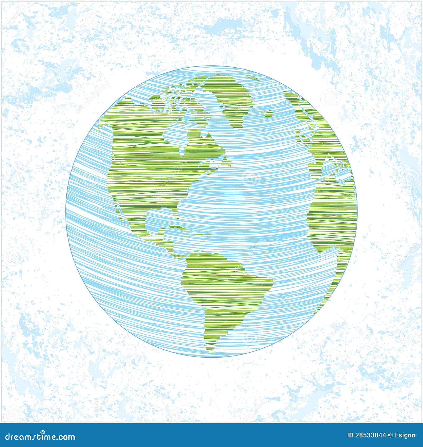 Childish earth doodle stock vector. Illustration of blue - 28533844