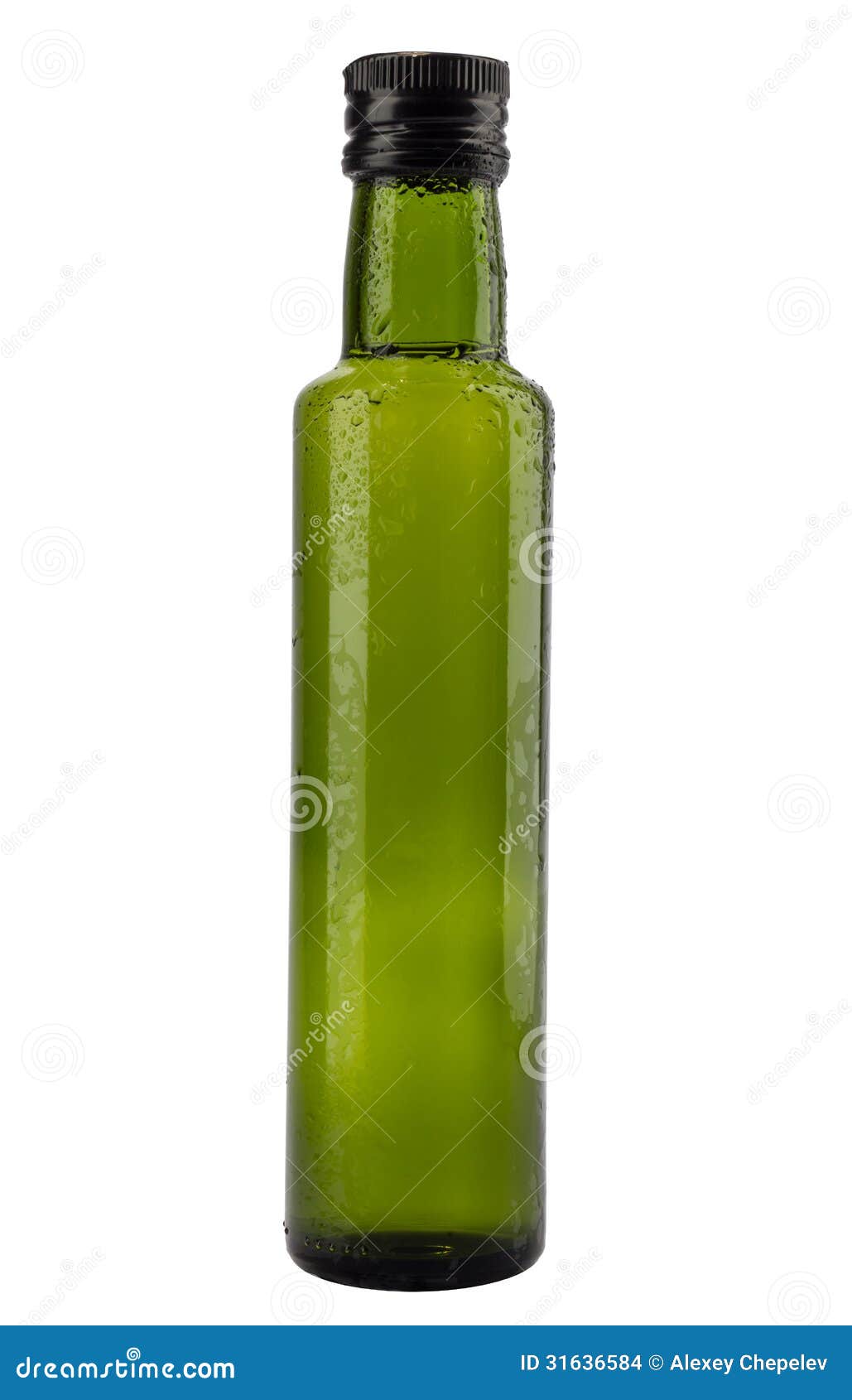 Grren Bootle with Drops Isolated Stock Photo - Image of light, bottle ...