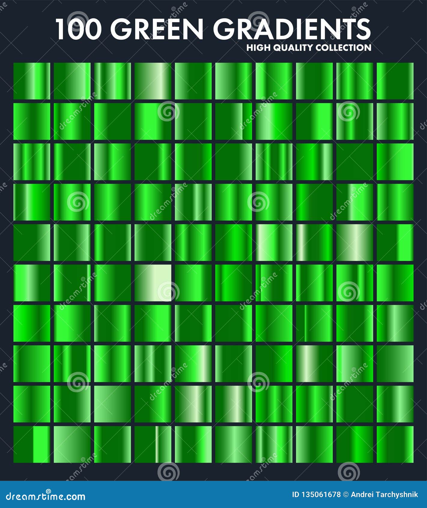 Grren Chrome Gradient Set,pattern,template.Nature,grass Colors for ...