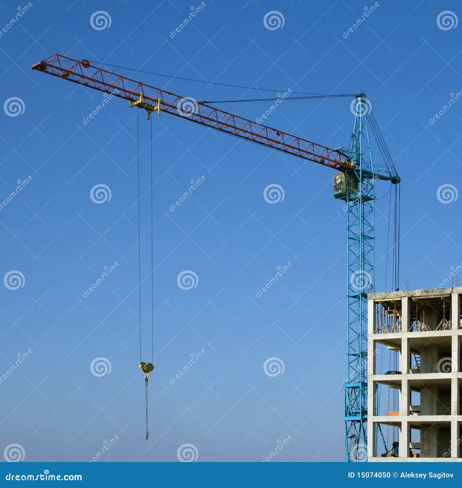 Gru di costruzione fotografia stock. Immagine di impalcatura - 15074050