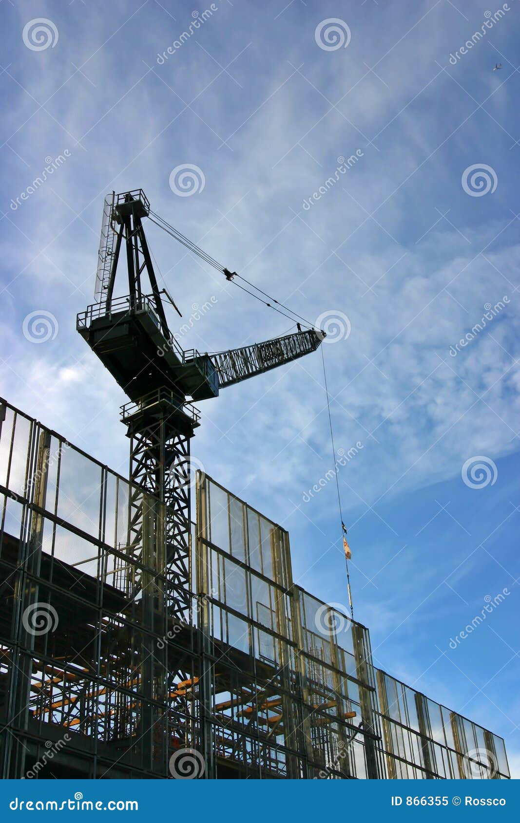 Gru di costruzione immagine stock. Immagine di industria - 866355