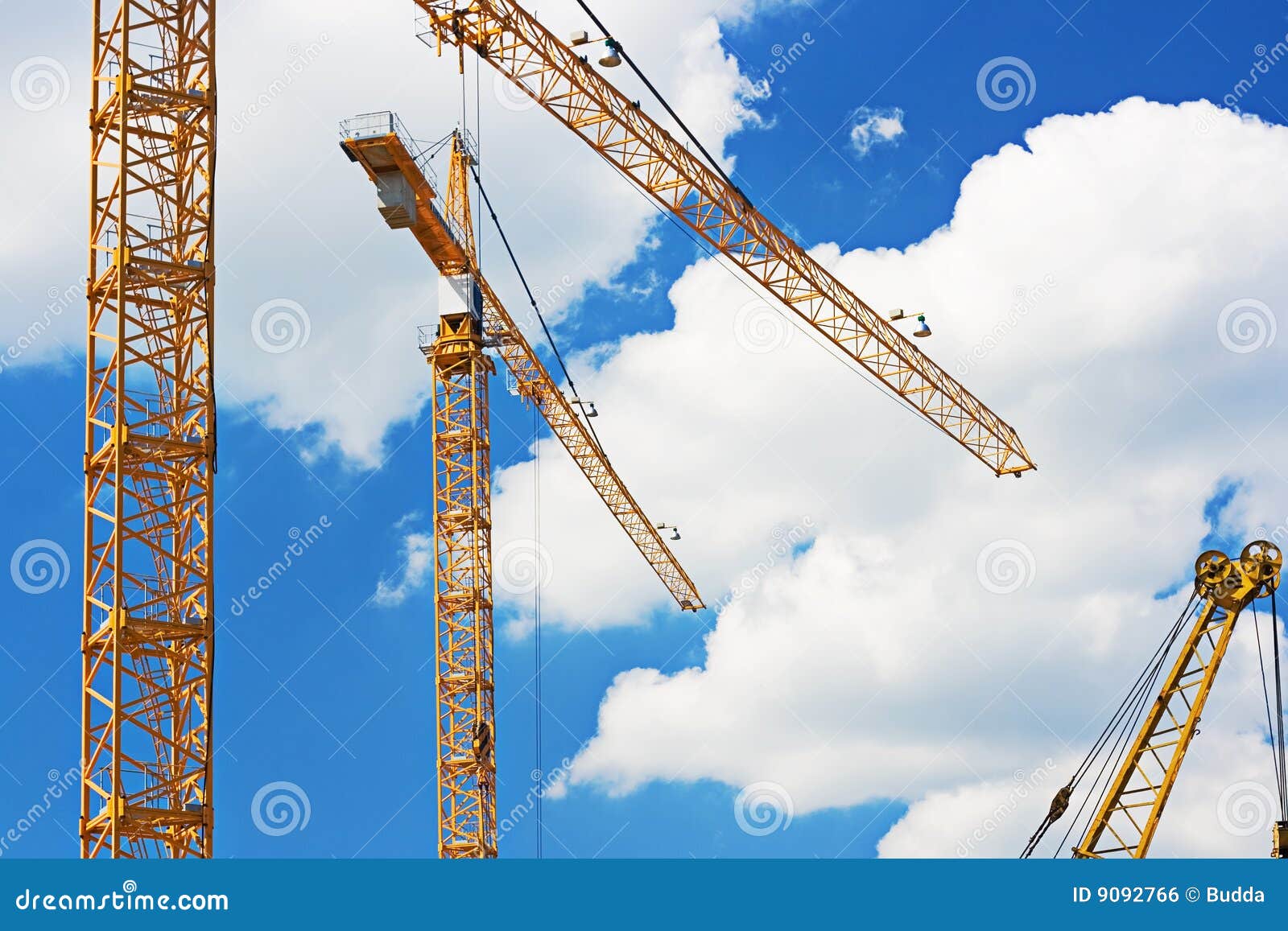 Gru di costruzione fotografia stock. Immagine di struttura - 9092766