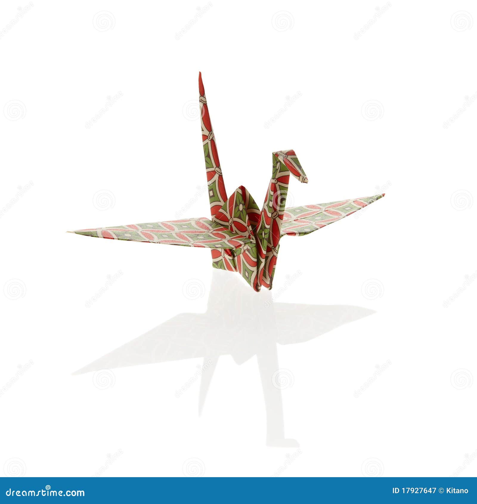 Gru di Origami immagine stock. Immagine di contesto, chiazzato - 17927647