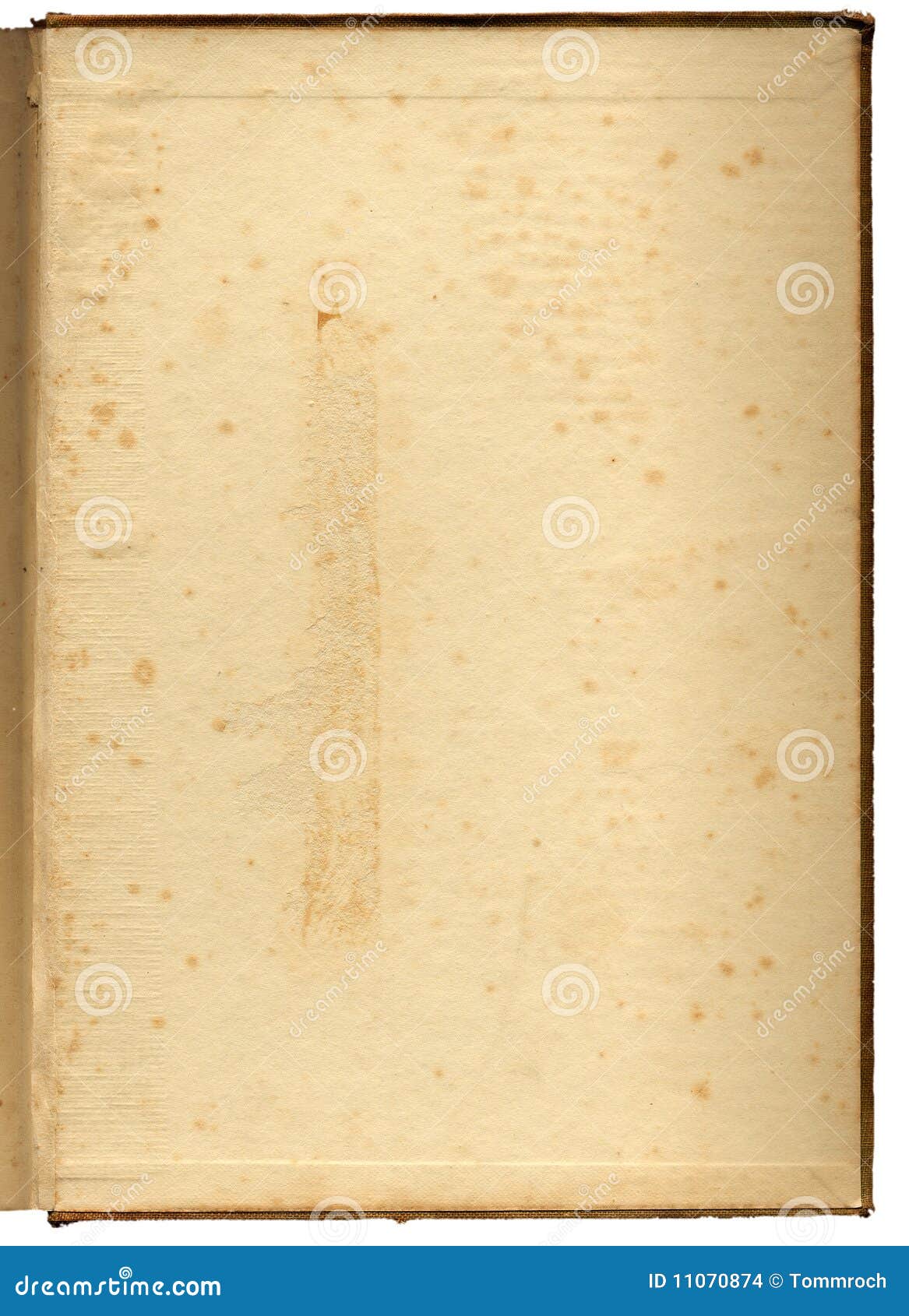 Grubby, Foxed Book Endpaper Stock Photo - Image of crease, book: 11070874