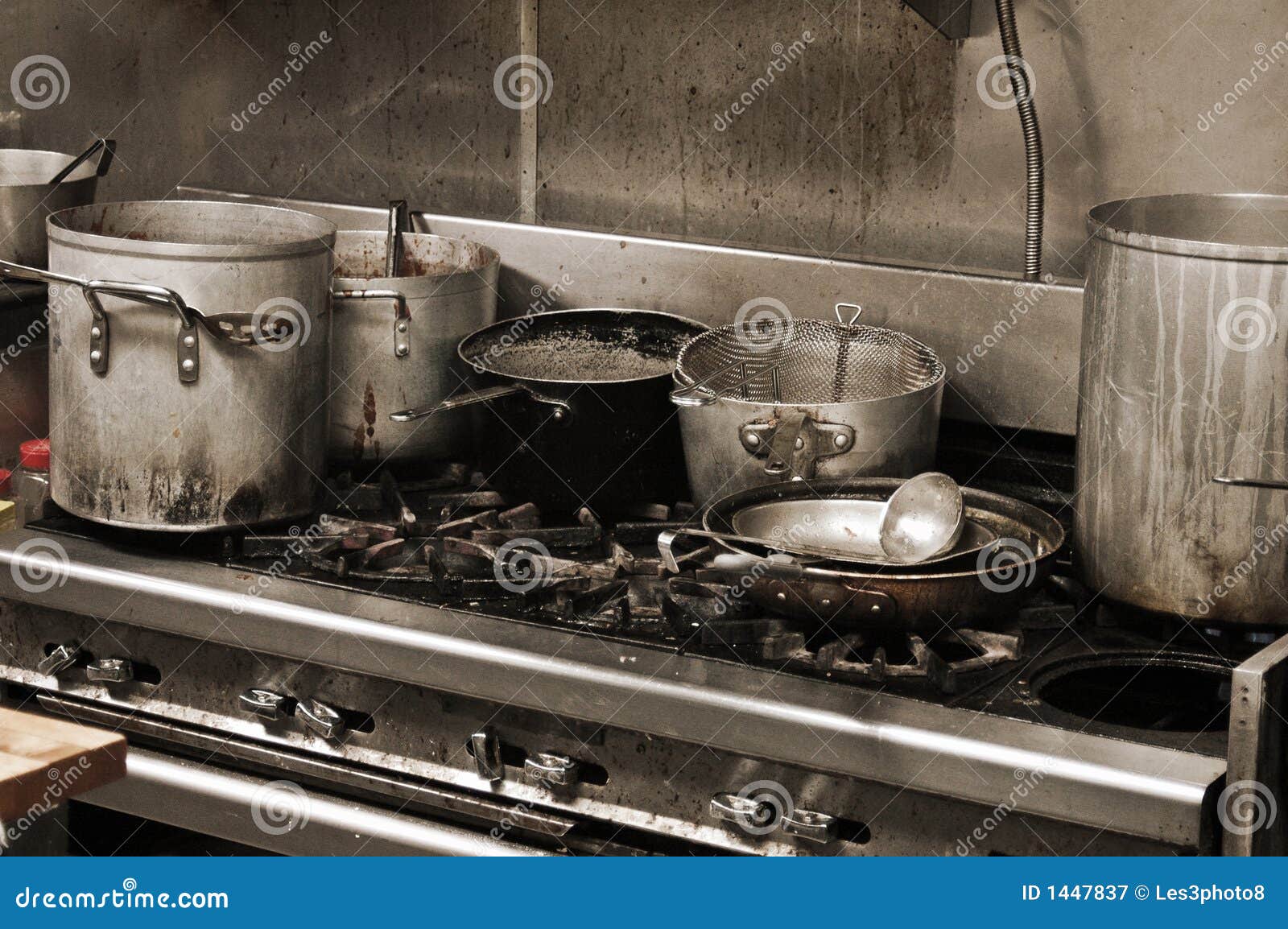 Grubby kitchen stock image. Image of cooking, splash, range - 1447837
