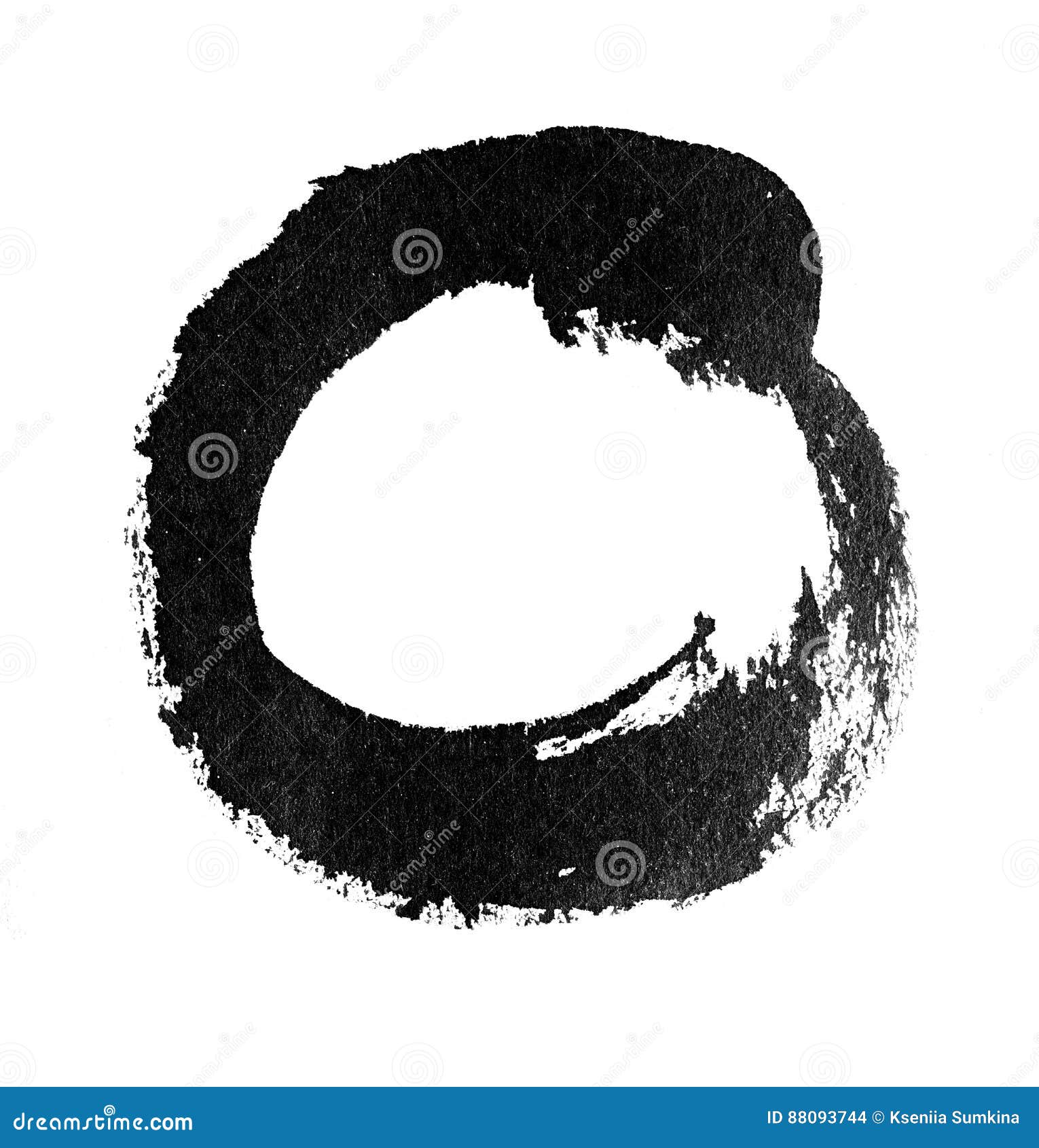 Grudge brush stroke circle stock photo. Image of sample - 88093744