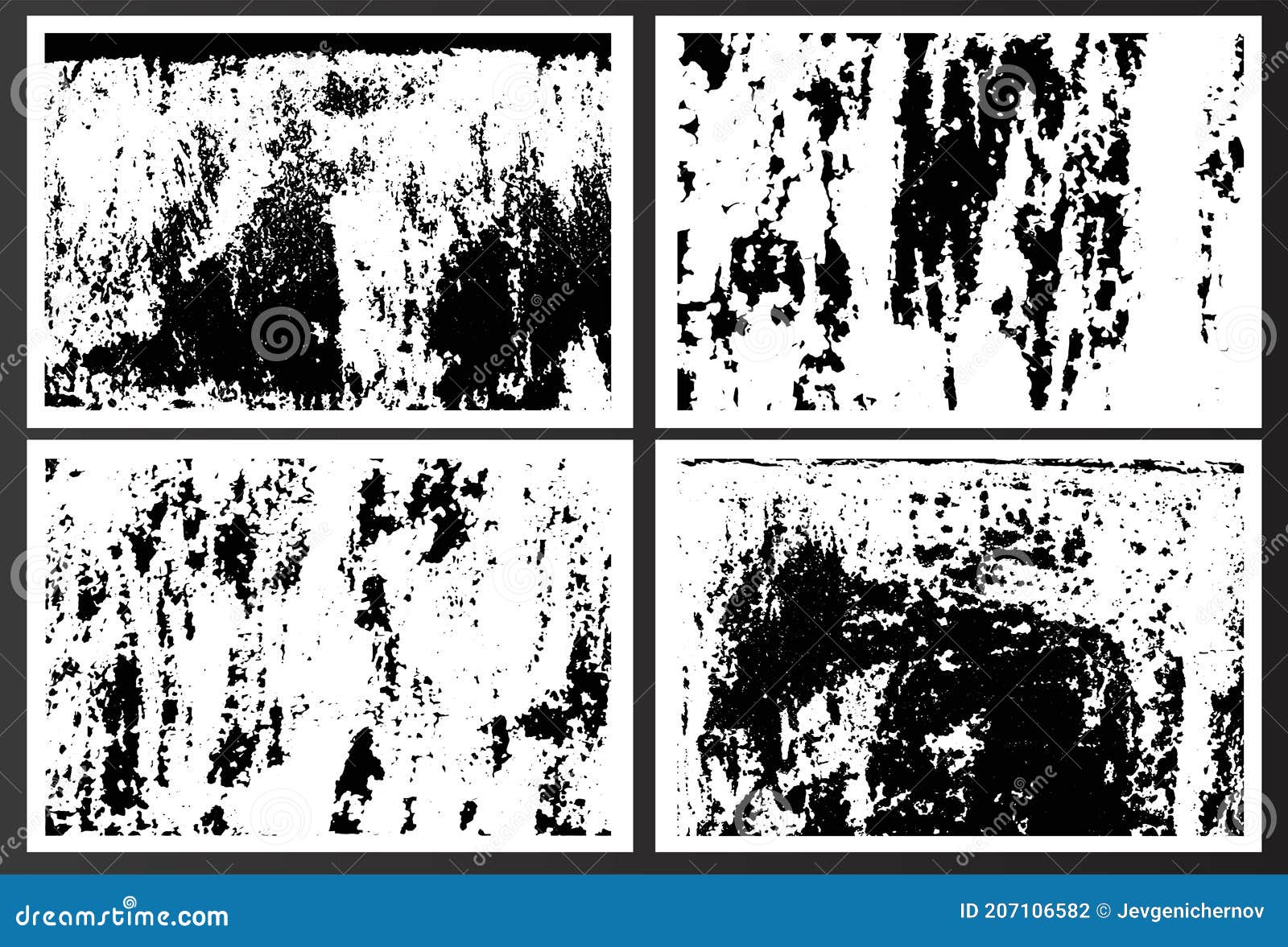 Grudge Textures Set Isolated on White 3 Stock Illustration ...