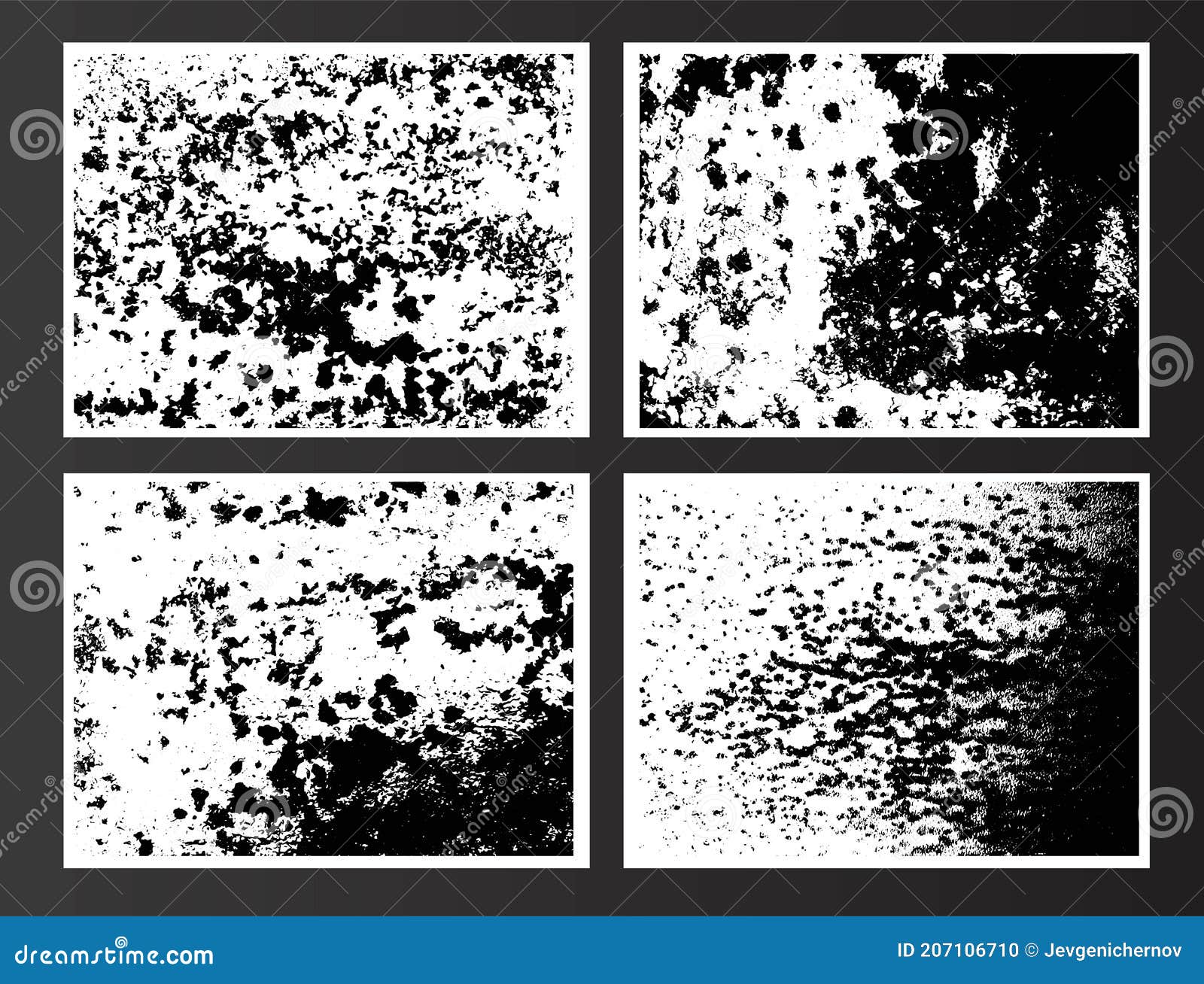 Grudge Textures Set Isolated on White 7 Stock Vector - Illustration of ...