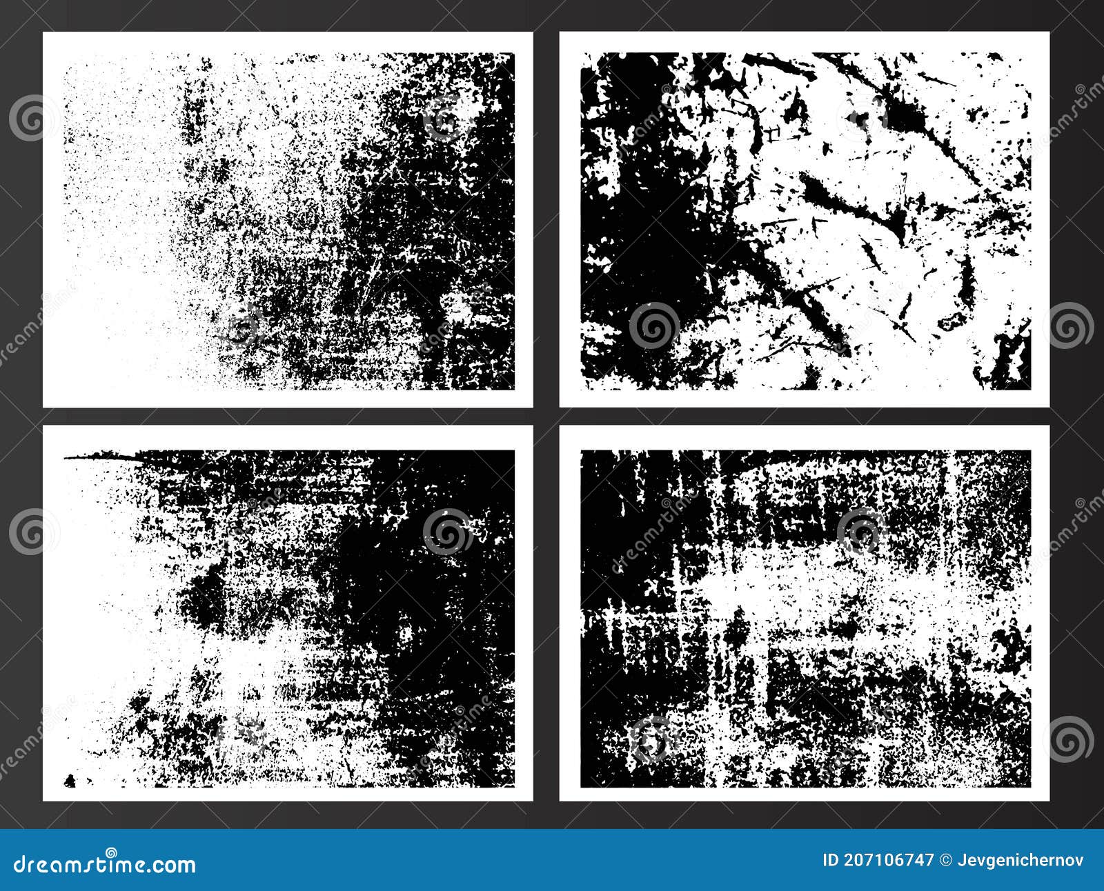 Grudge Textures Set Isolated on White 8 Stock Vector - Illustration of ...