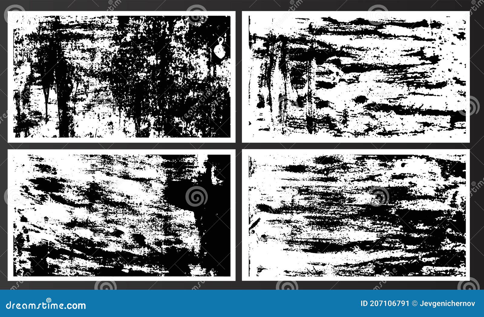 Grudge Textures Set Isolated on White 9 Stock Vector - Illustration of ...