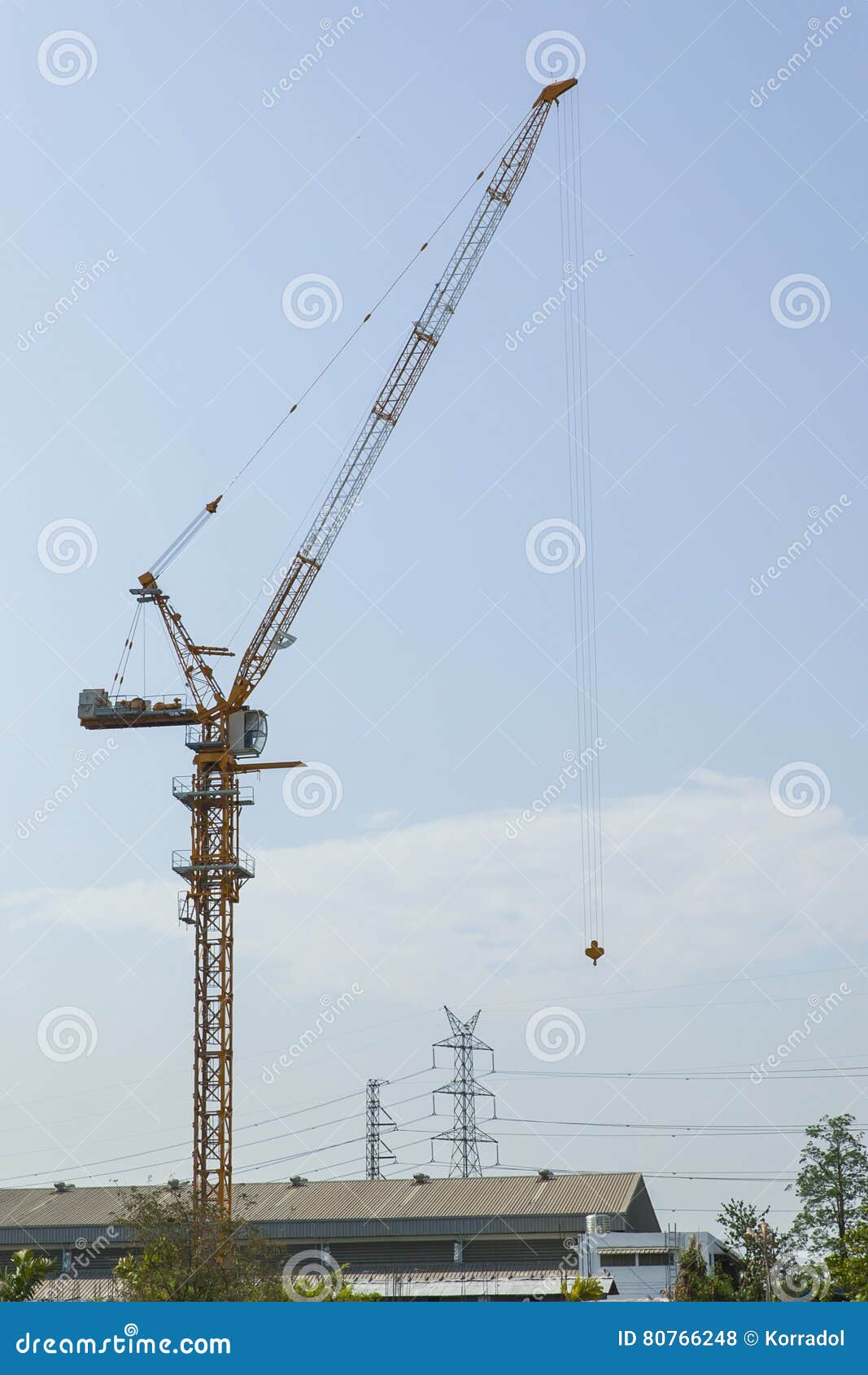 Grue Dans Le Chantier De Construction Photo stock - Image du ...
