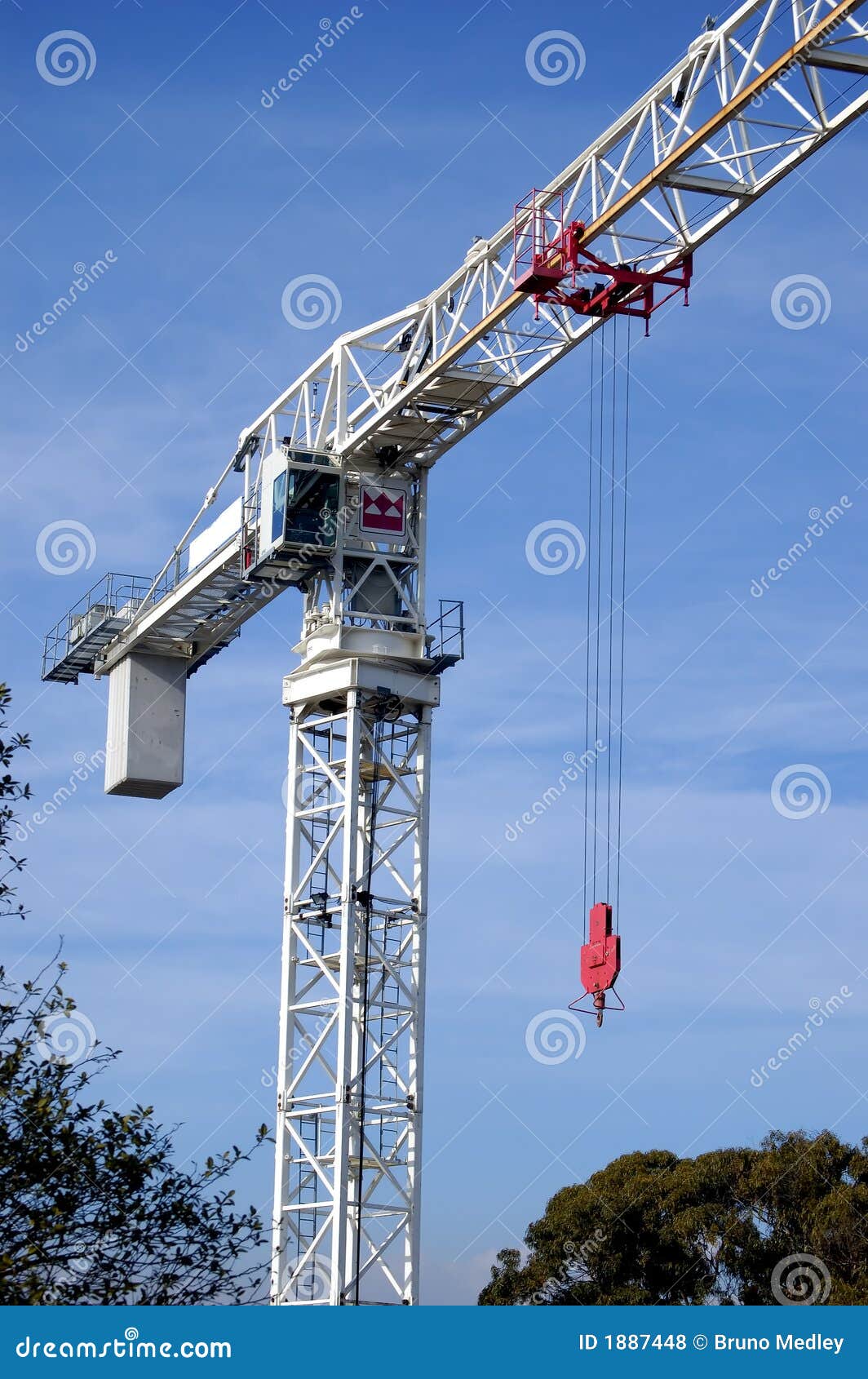 Grue de construction photo stock. Image du charge, grue - 1887448