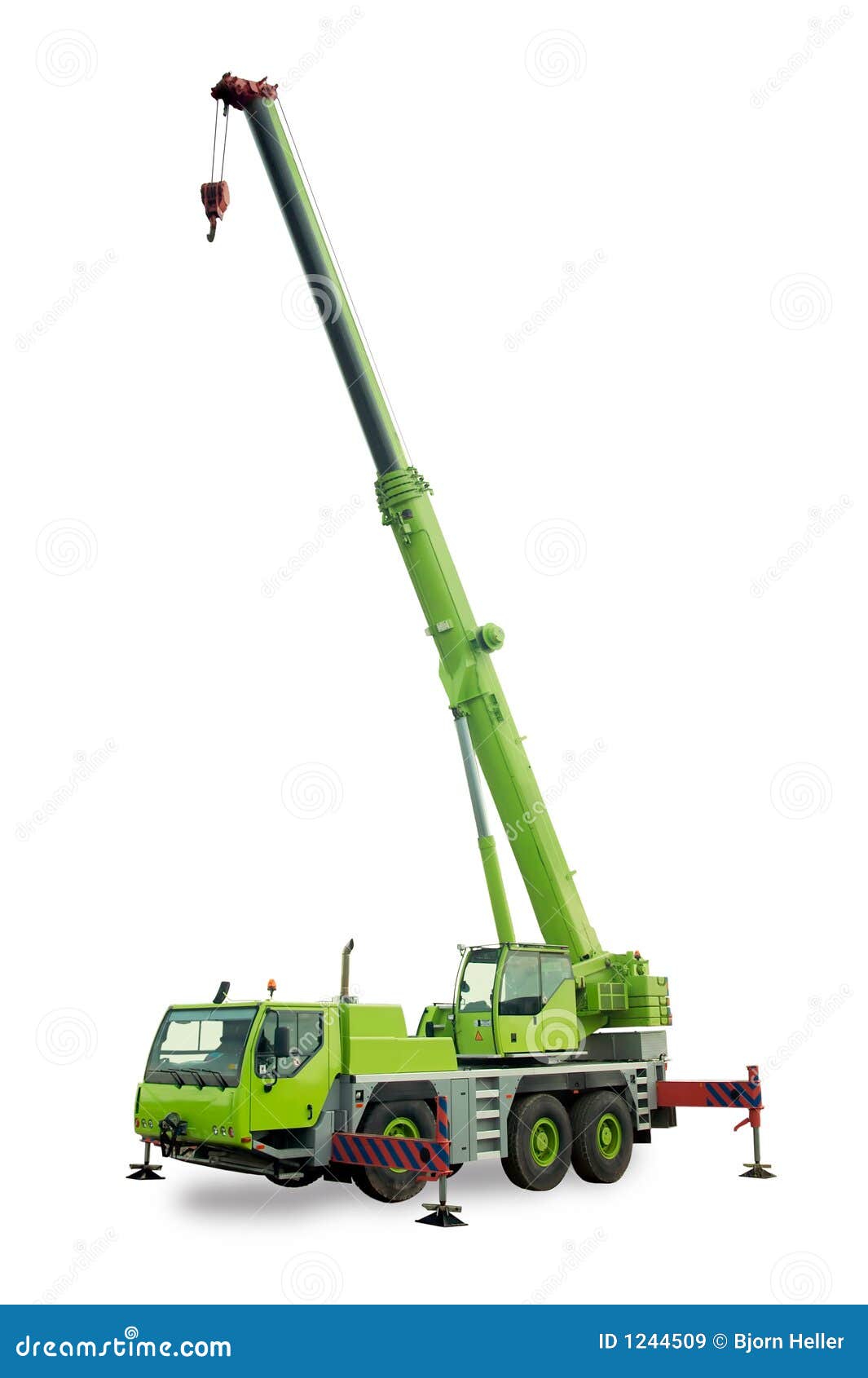 Grue mobile image stock. Image du industriel, construction - 1244509