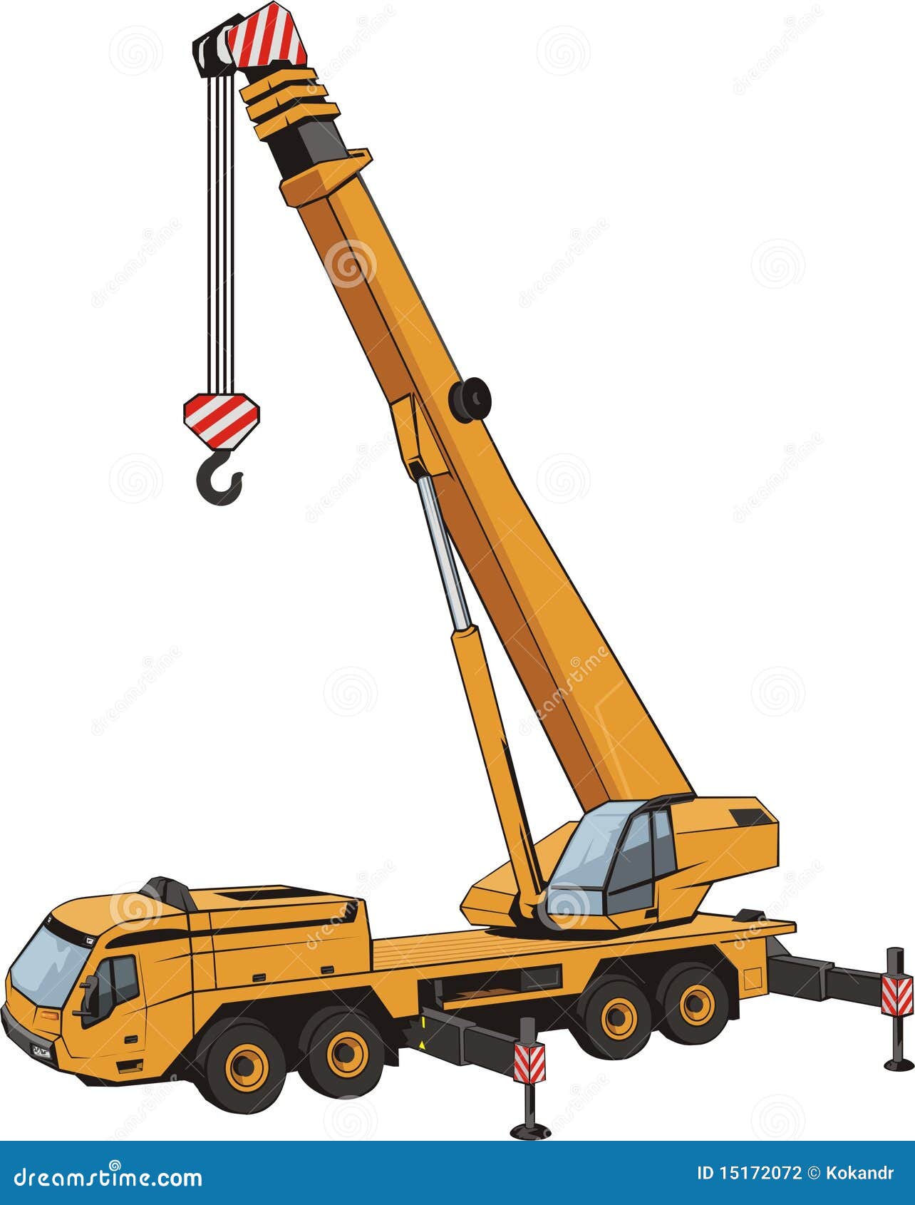 Grue mobile illustration de vecteur. Illustration du lecteur - 15172072