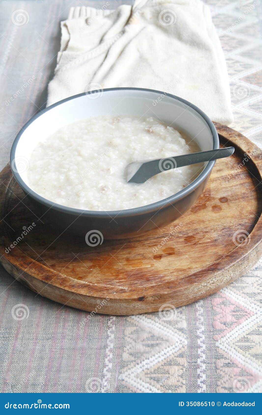 Gruel in dish stock photo. Image of dish, cholesterol - 35086510