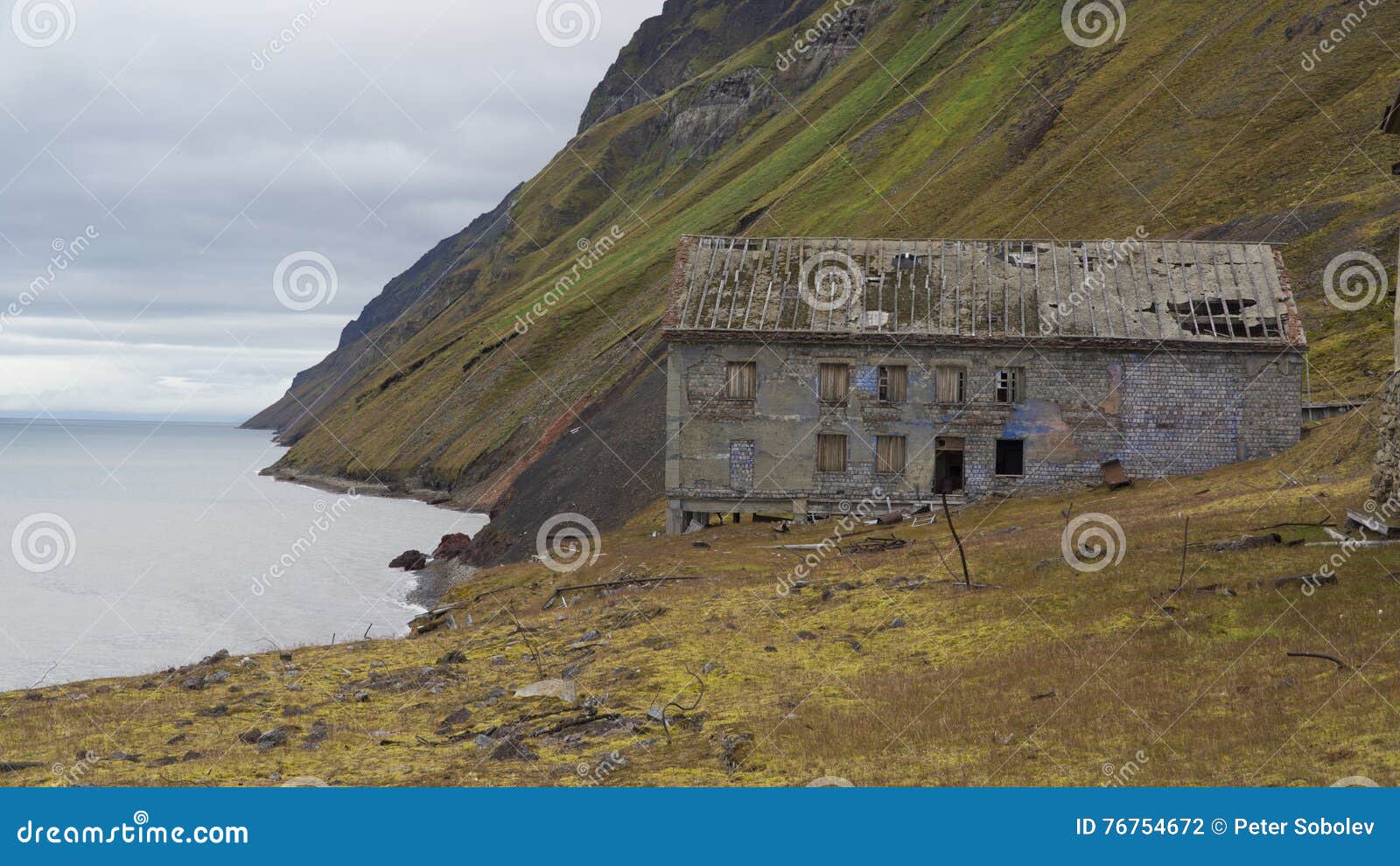 Grumant Settlement. Svalbard Stock Photo - Image of russian, travel ...