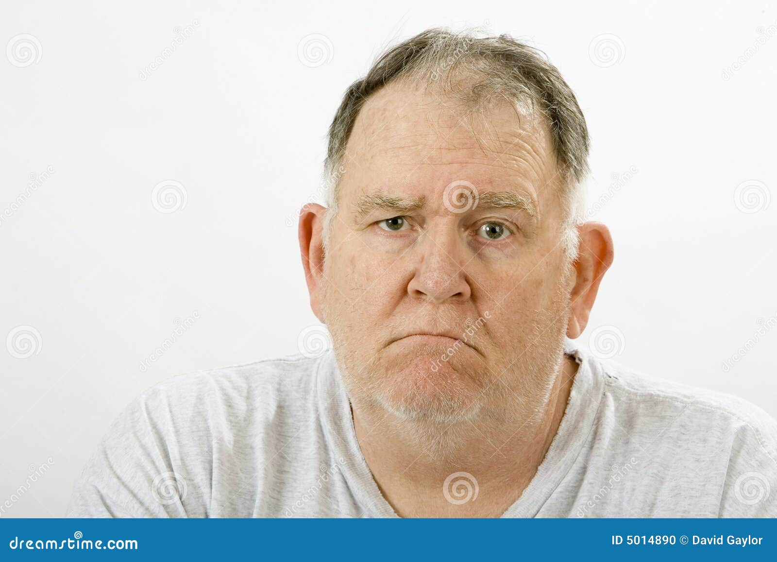 Grumpy big guy stock photo. Image of senior, amuss, depressed - 5014890