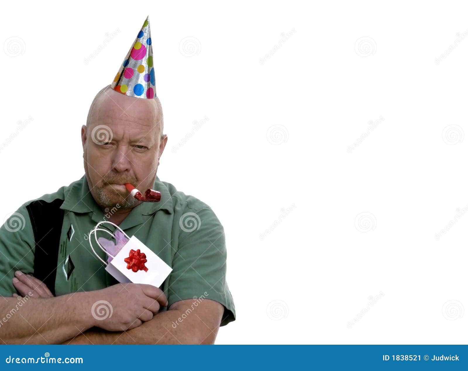 Grumpy Birthday Man stock image. Image of give, party - 1838521