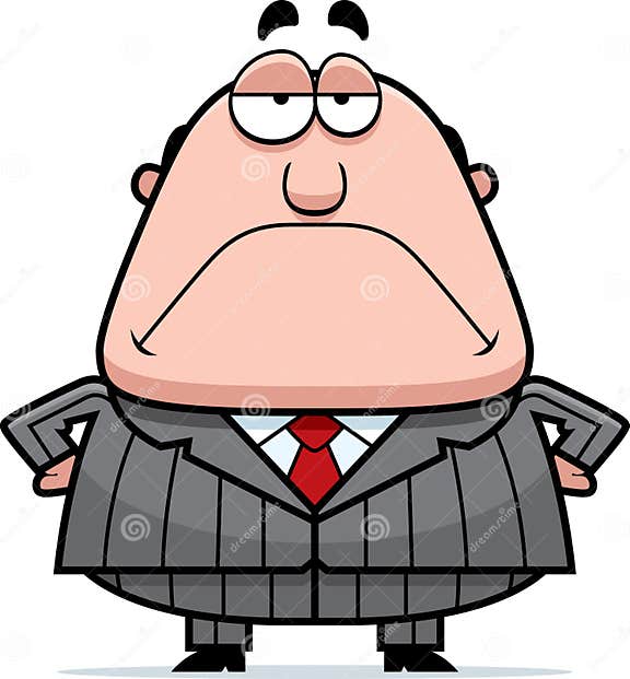 Grumpy Boss stock vector. Illustration of suit, grumpy - 16500620
