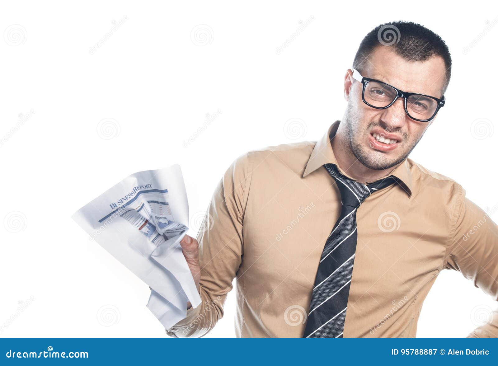 Grumpy businessman stock image. Image of grimacing, frustrated - 95788887