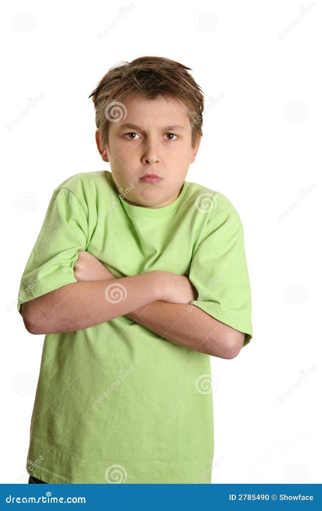 Grumpy Stubborn Young Woman With Long Hair Blowing Cheeks And Pouting ...