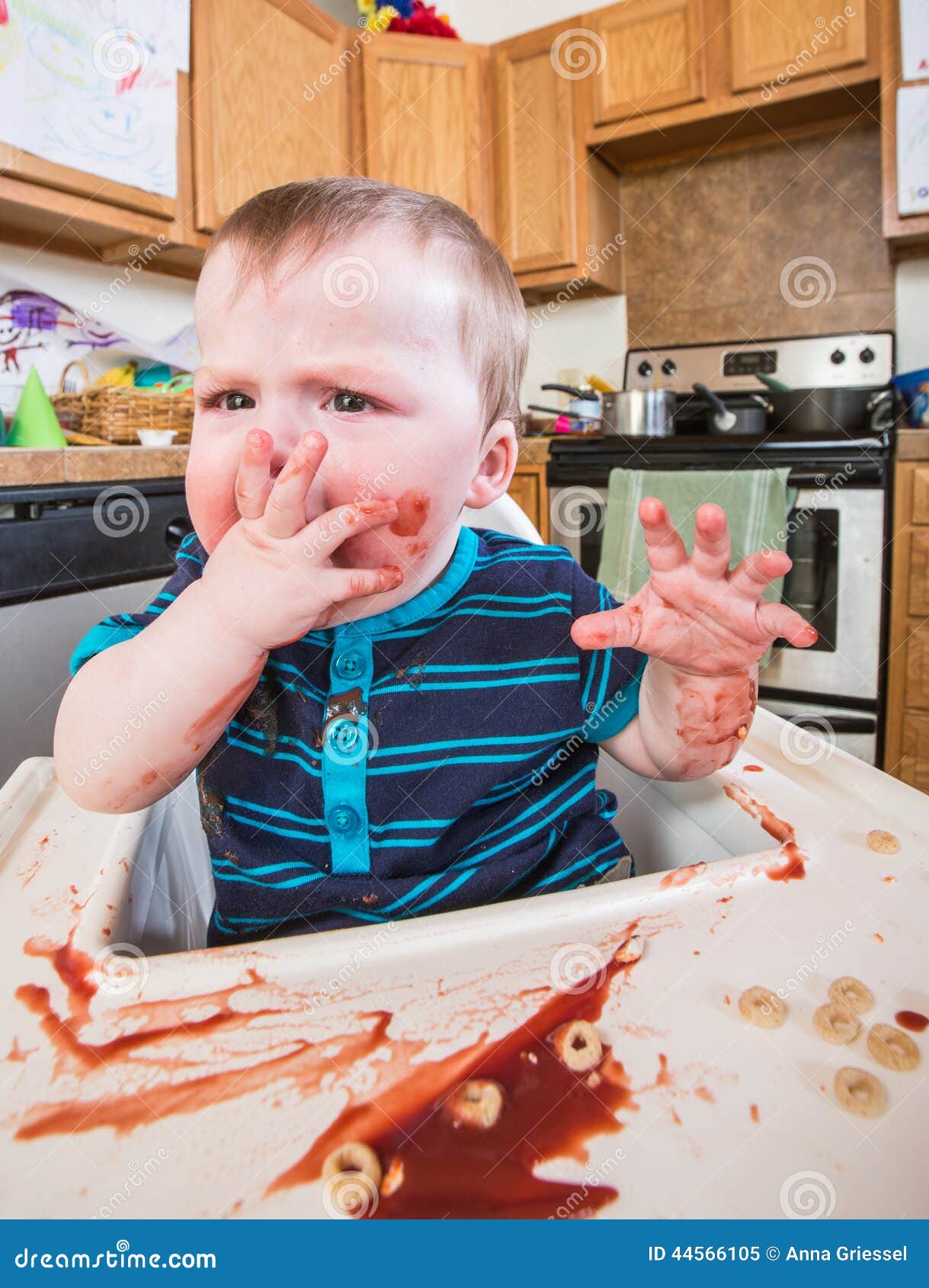 Grumpy Child Eats stock image. Image of house, upset - 44566105