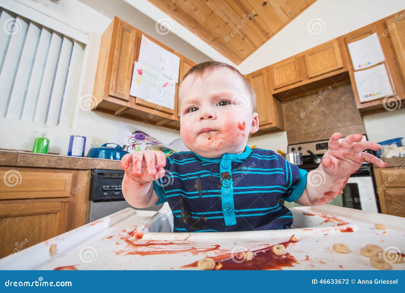 Grumpy Child Eats stock photo. Image of grumpy, portrait - 46633672