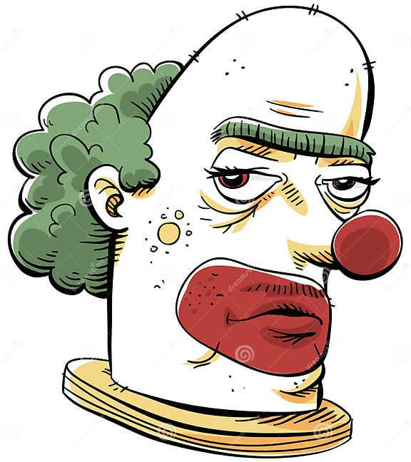 Grumpy Clown stock illustration. Illustration of sinister - 28298814